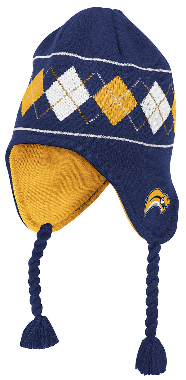 Buffalo Sabres Buffaslug Navy Reebok NHL Argyle Knit Hat - Hockey ...
